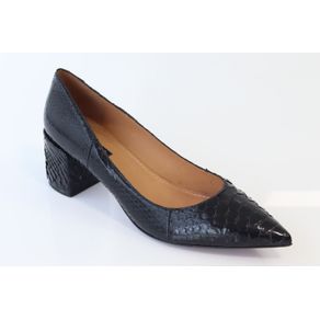 SCARPIN VALENTINA COBRA PYTHON NAVY/COURO NAVY - REF 53.11.119C - anzetutto