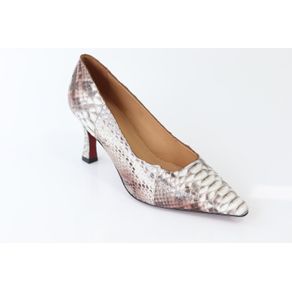 SCARPIN VALENTINA COBRA PYTHON NAVY/COURO NAVY - REF 53.11.119C - anzetutto